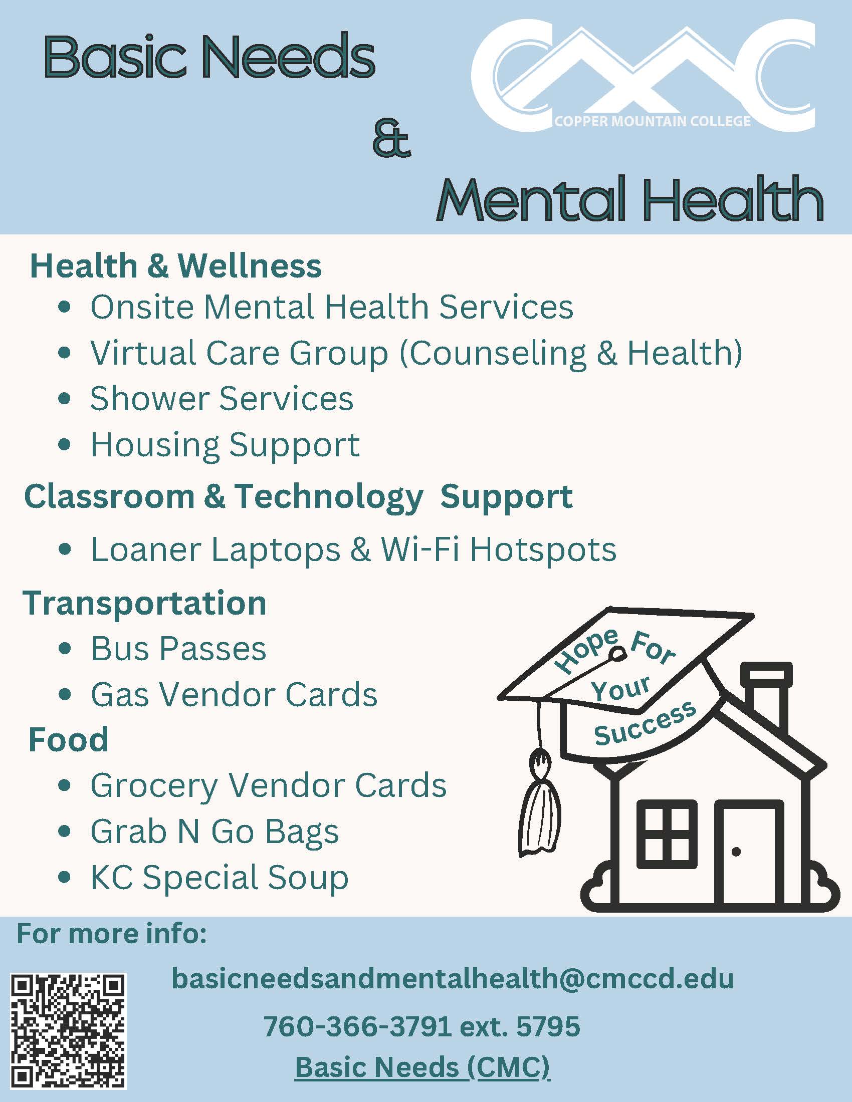 Basic Needs Resources - Copper Mountain College