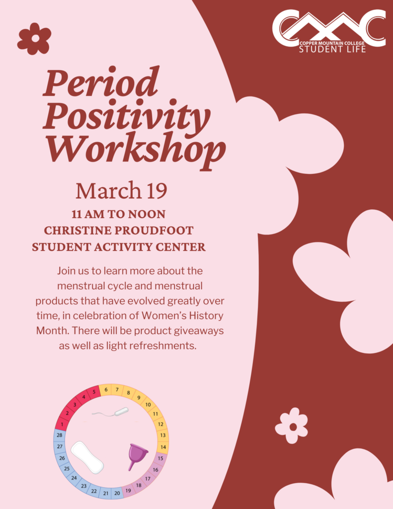 Period Positivity Workshop - Copper Mountain College